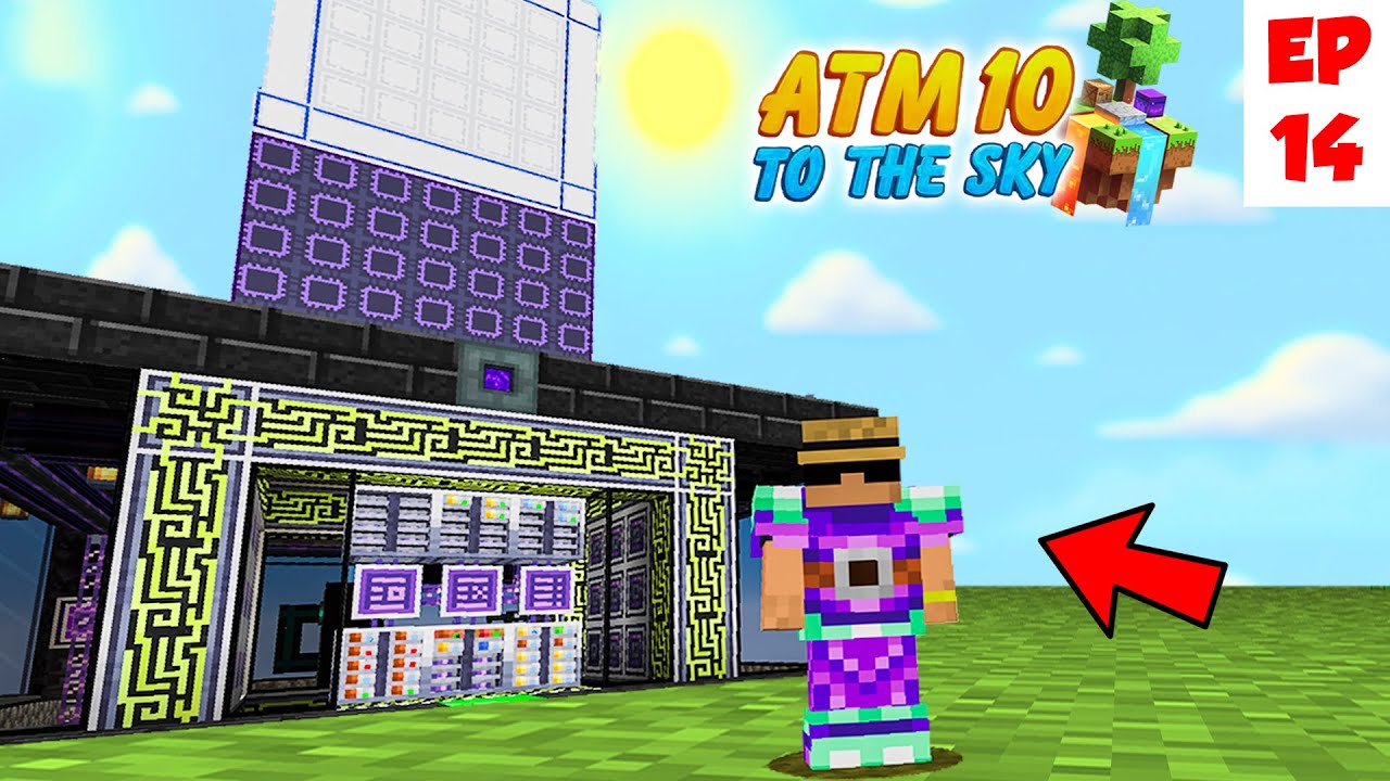 ATM 10 to the sky😱 Quantum computer storage AE2 - YouTube