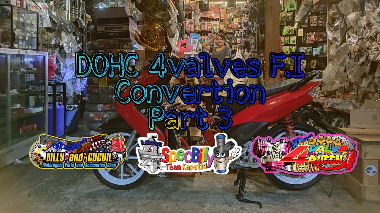 Mio 4 Valves|220cc|DOHC Engine|Project F.I Convertion|Part 3| - YouTube
