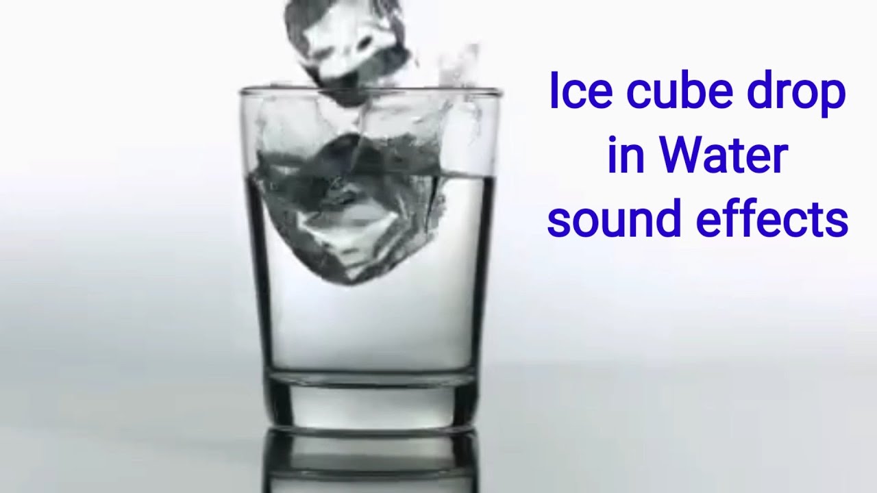 Ice cube drop in Water 🧊Sound Effect - YouTube