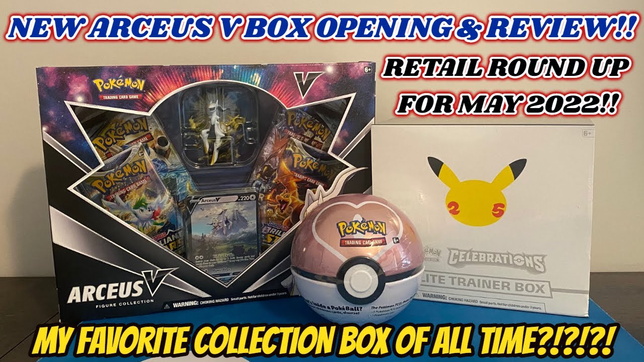NEW Arceus V Figure Collection Box, Love Ball & Celebrations Elite ...