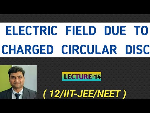 ELECTRIC FIELD DUE TO UNIFORMLY CHARGED CIRCULAR DISC I ELECTRIC FIELD ...
