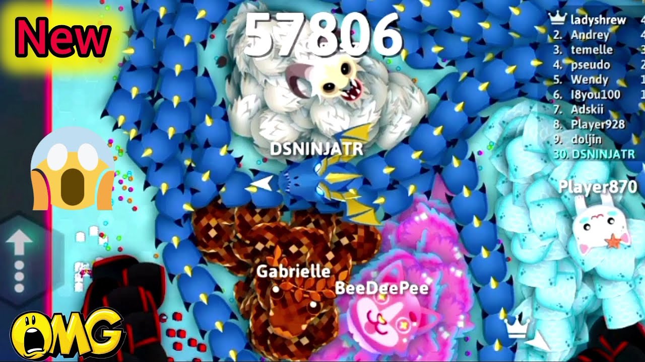 Omg Snake io🐍 Tempest snake skin 🐍 wow 😦 snake party, snake killing ...