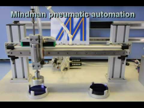 Mindman pneumatic automation 3 - YouTube