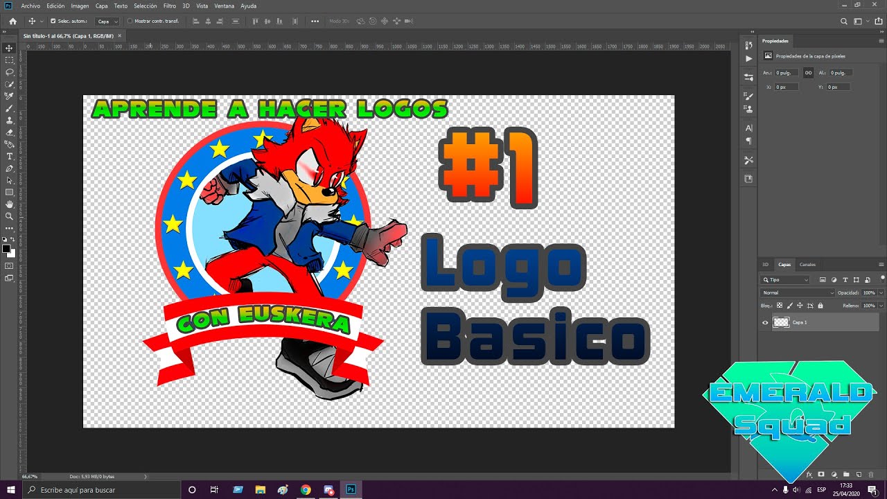 APRENDE A HACER LOGOS CON EUSKERA #1 - LOGO BÁSICO - YouTube