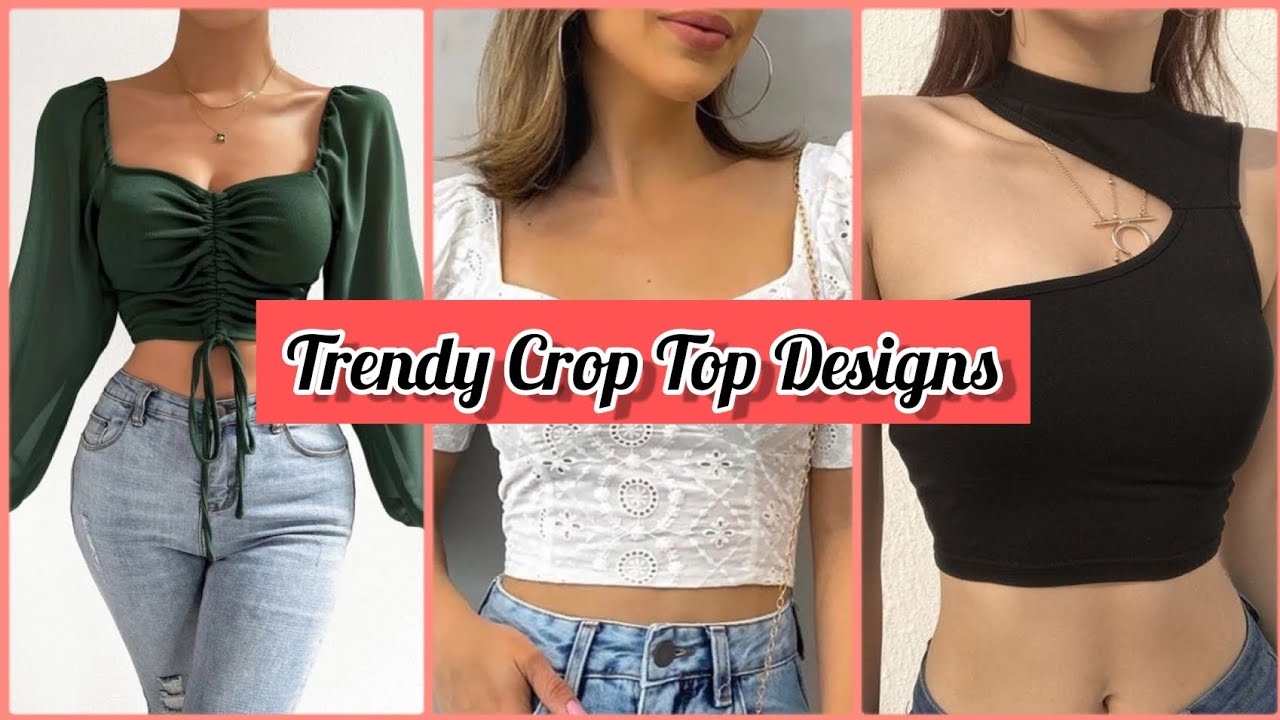 Unique & Stylish Crop Top Designs For Girl's/ New Partywear Crop Top ...