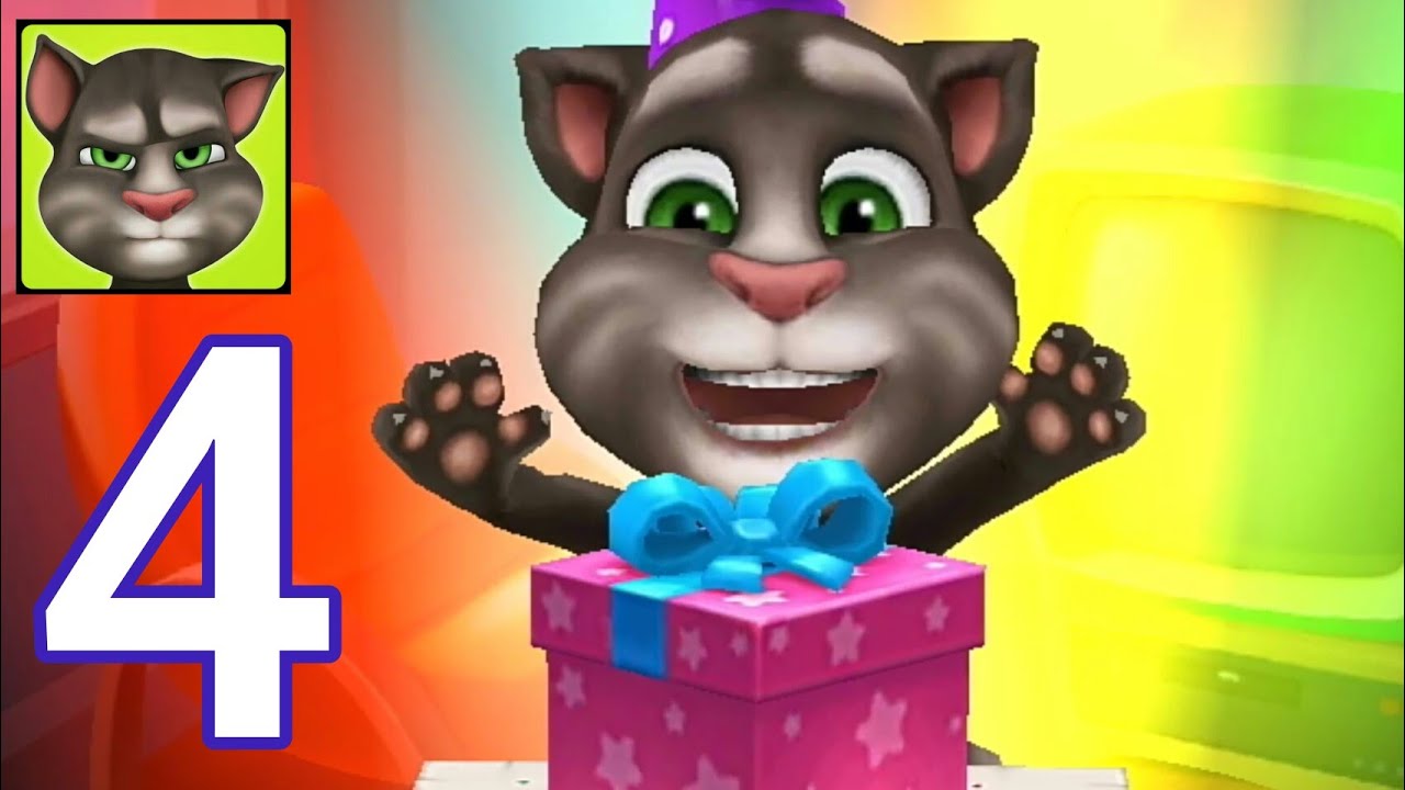 My Talking Tom - Gameplay Walkthrough Part 4 (iOS, Android) Cat Game ...