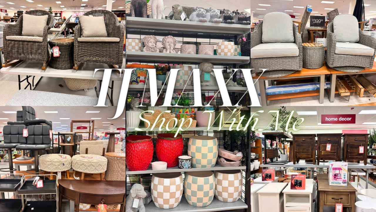 TJ MAXX HOME DECOR SHOP WITH ME | FURNITURE | AFFORDABLE FINDS - YouTube