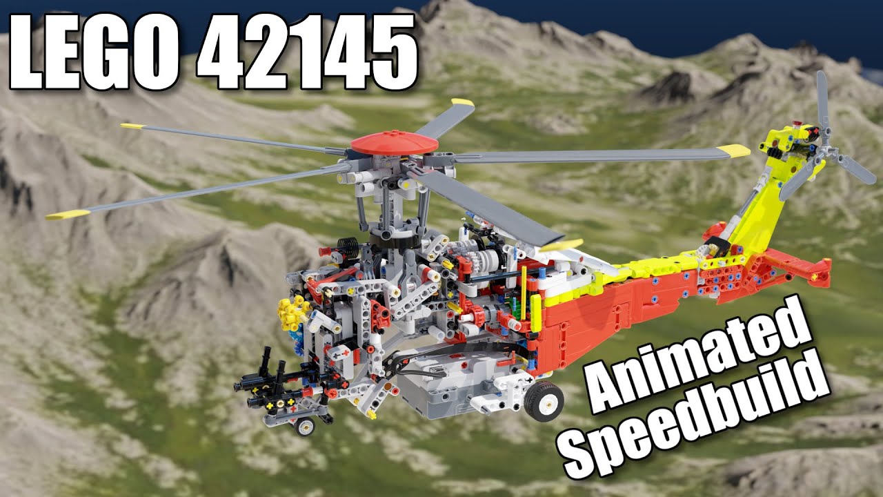 LEGO 42145 Airbus H175 Animated Speedbuild | LEGO Helicopter | Blender ...