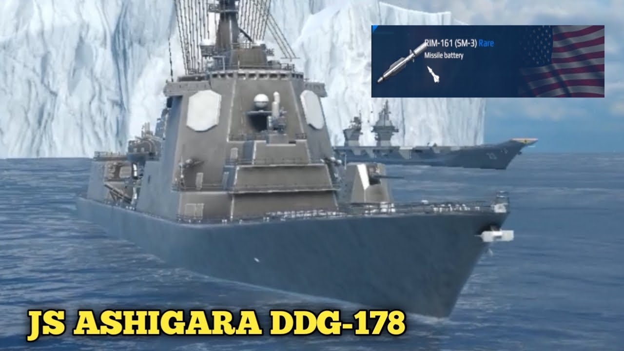 Modern Warships: JS Ashigara DDG-178 in online action Gameplay - YouTube