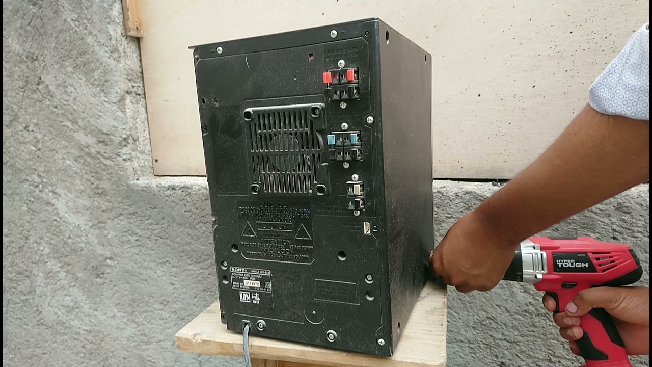 limpieza de minicomponente sony mhc ex9 - YouTube