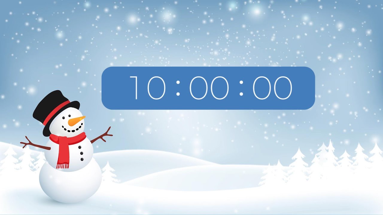 10 minute Classroom timer for kids - WINTER WONDERLAND - YouTube