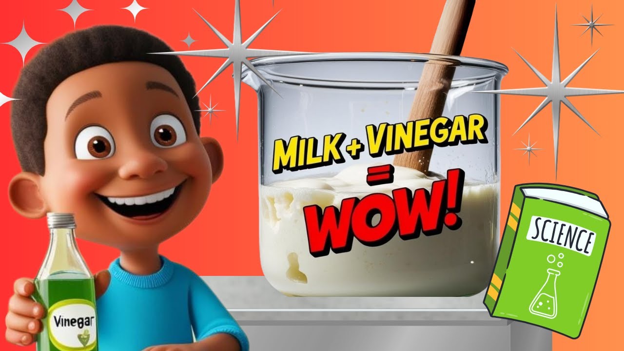 Milk Science for Kids! Easy At-Home Experiment with Vinegar | Lemon ...