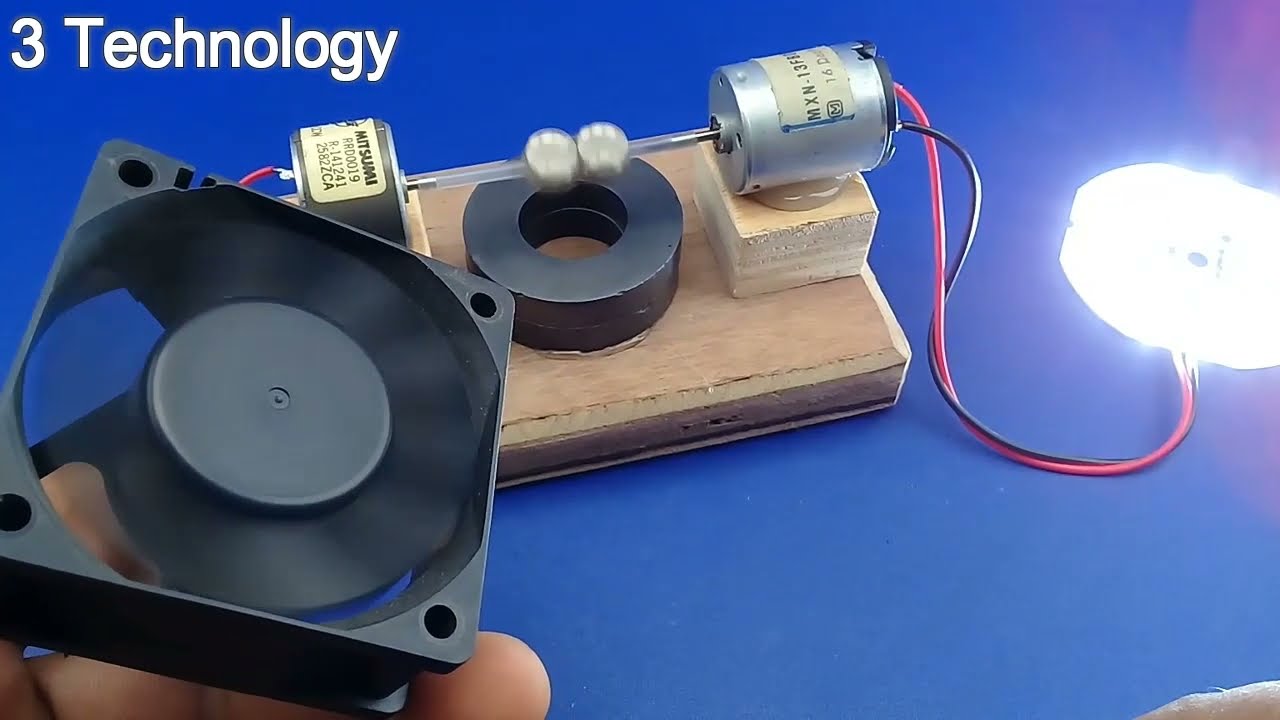 Mini Generator Self Running Machine Using DC Motors , Free Energy 2020 ...
