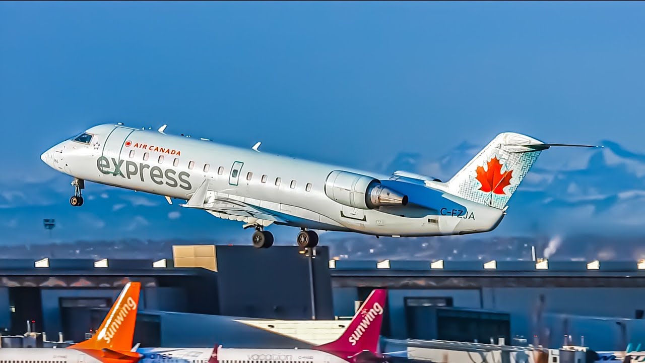 20+ MINUTES of STUNNING Plane Spotting at Calgary Airport | Calgary ...