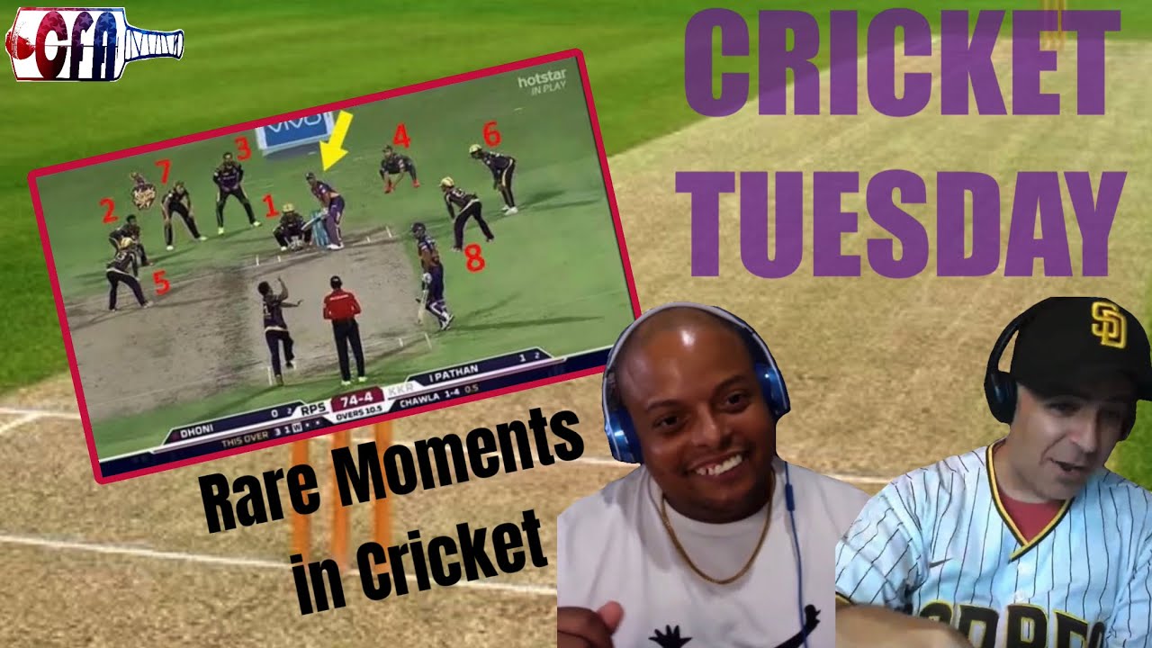 RARE Moments in Cricket | Reaction (Cricket Tuesday) - YouTube