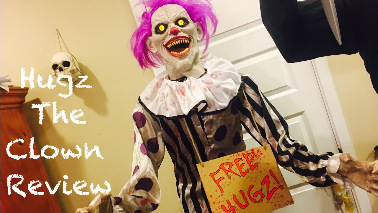 Hugz The Clown Animatronic Review - Spirit Halloween 2018 - YouTube