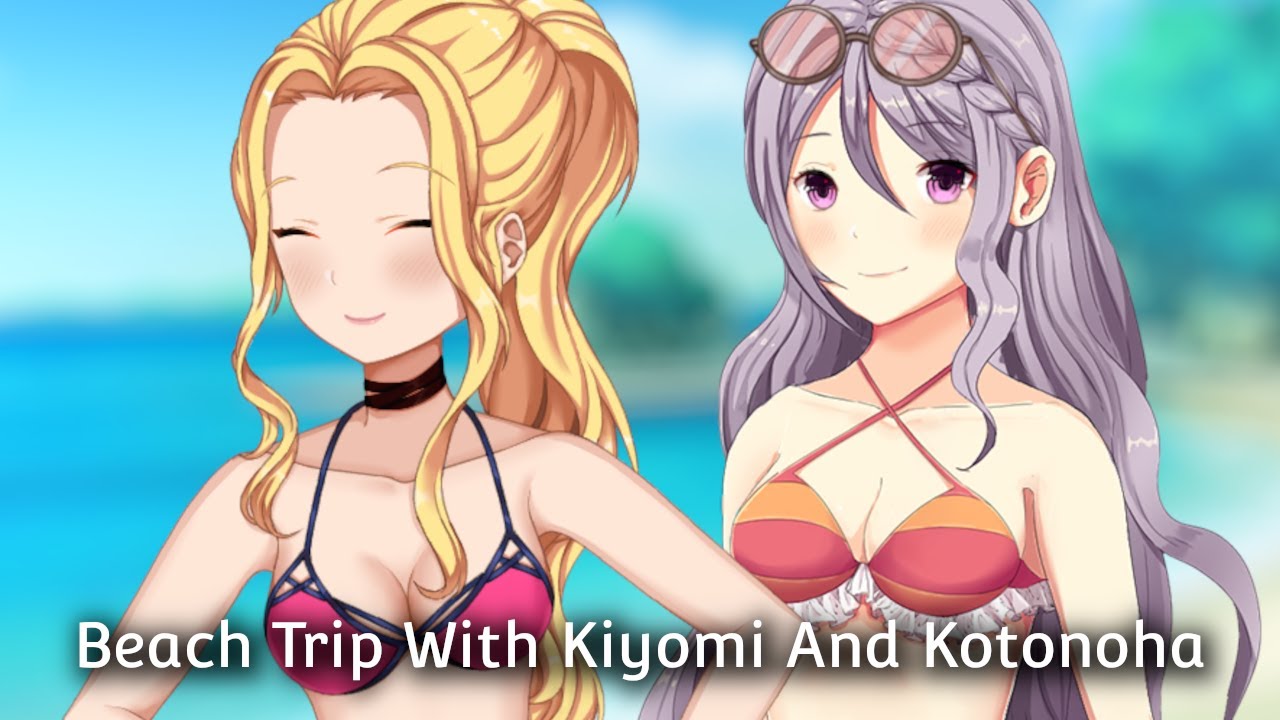 (DDLC Mod) - Beach Trip With Kiyomi And Kotonoha - YouTube