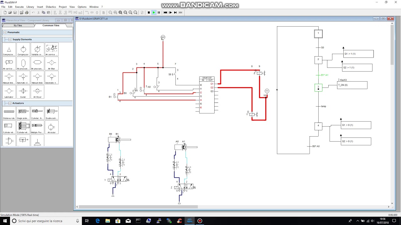 Grafcet con festo fluidsim - YouTube