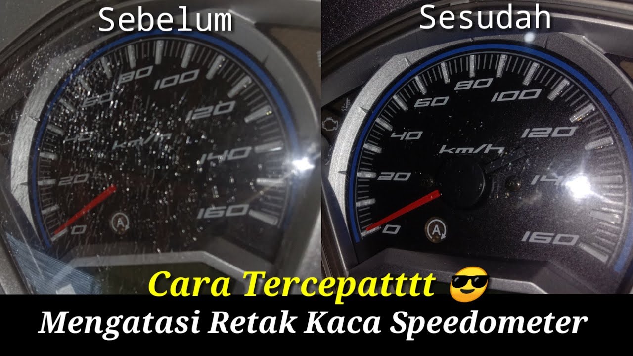 Cara Menghilangkan Retak Kaca Pada Speedometer Motor - YouTube