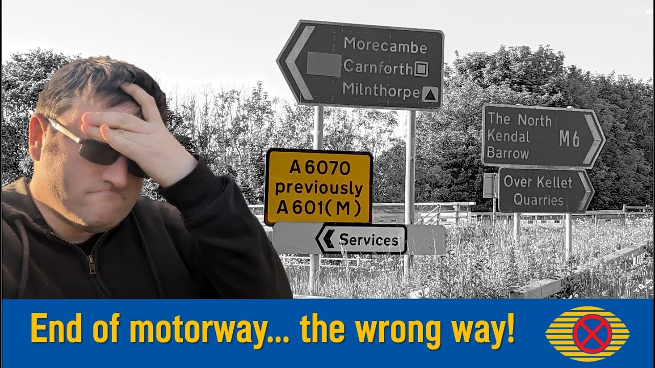 End of Motorway... the WRONG way! - YouTube