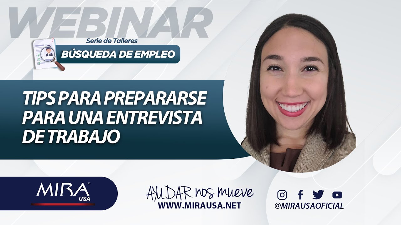 Taller virtual: Tips para Prepararse para una Entrevista de Trabajo ...