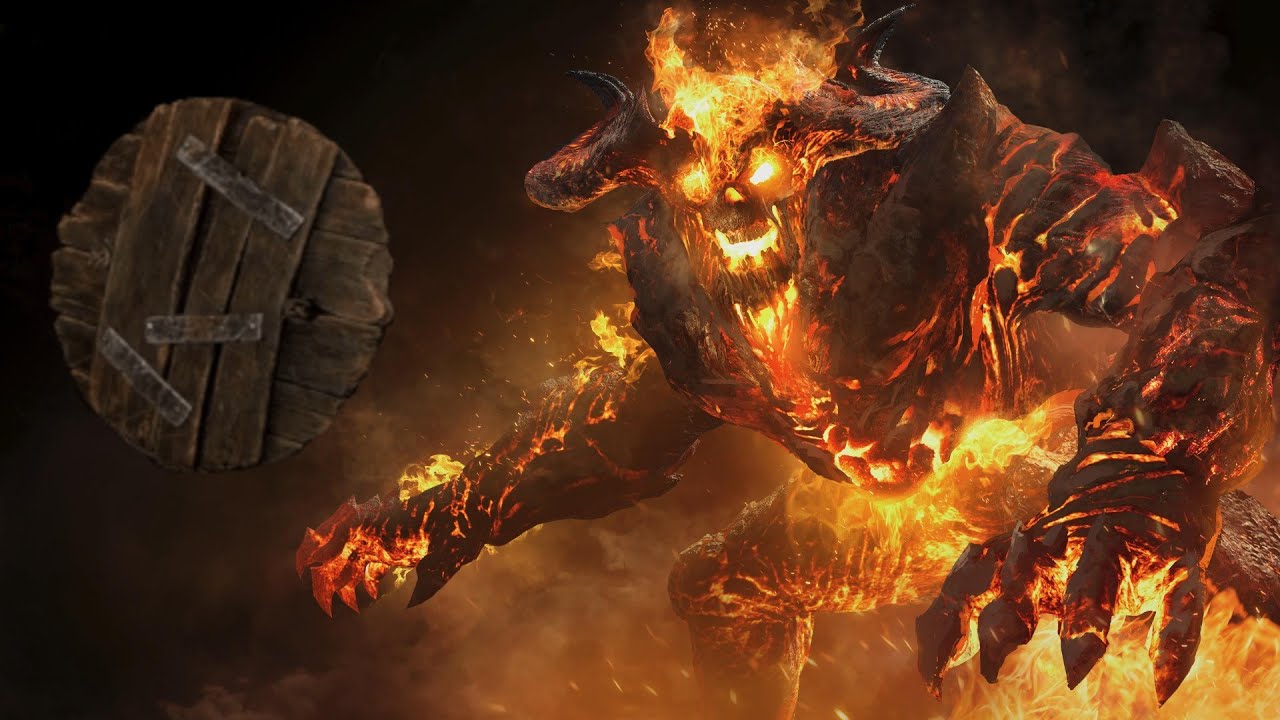 Demon's Souls SL1 Dregling Shield Only - Flamelurker - YouTube