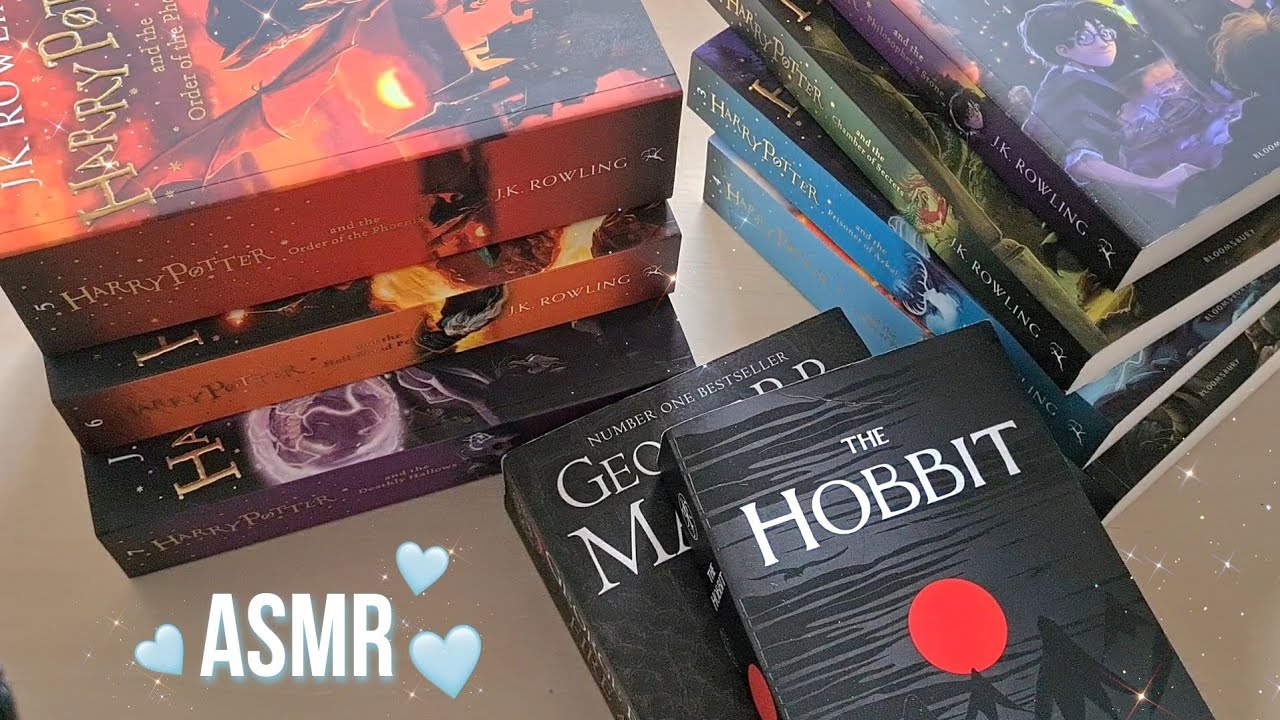 ASMR | Book collection 📚 ️ | Relaxing tapping sounds - YouTube