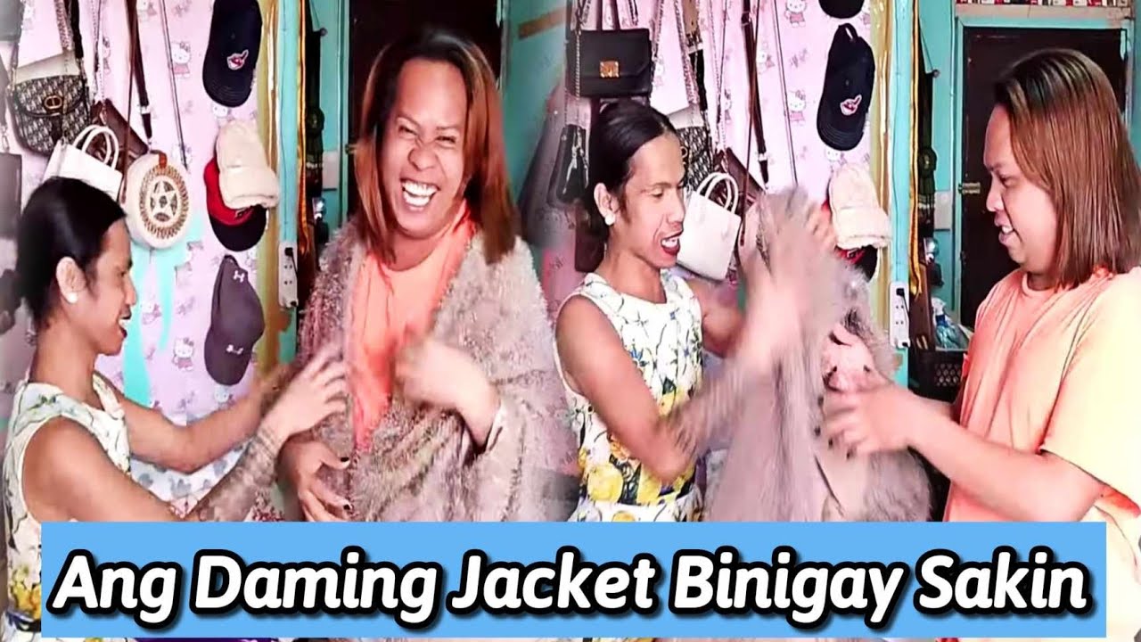 grabe Ang daming magagarang jacket na binigay sa akin ni miss Althea😘 ...
