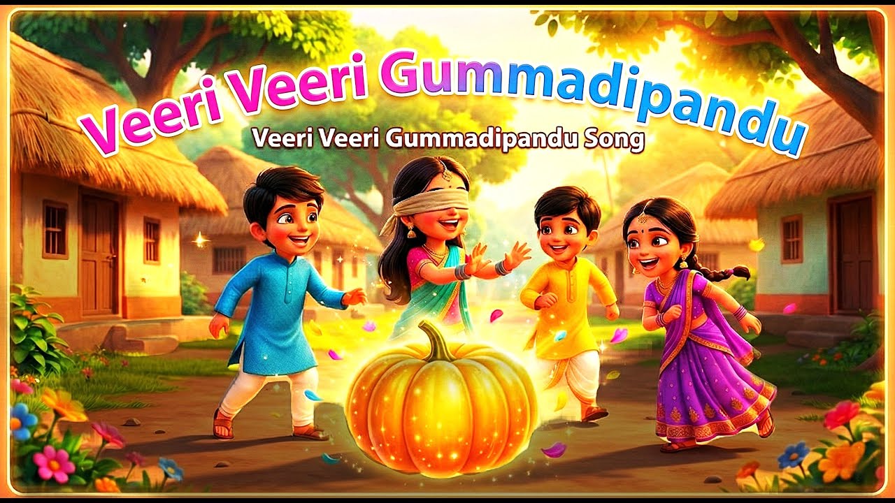 Veeri Veeri Gummadipandu Song | Telugu Rhymes for Children | Beautiful ...