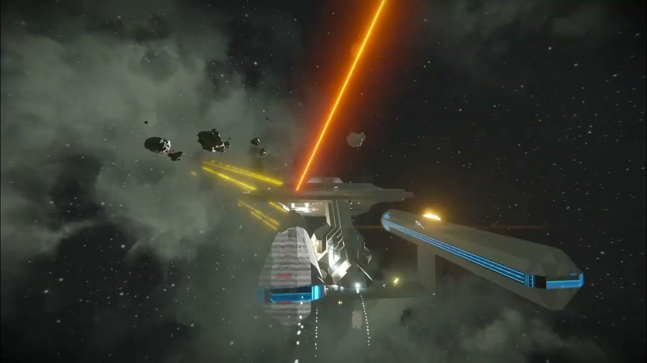 Space Engineers Enterprise C Vs 3 Cardassian Galor Class Youtube