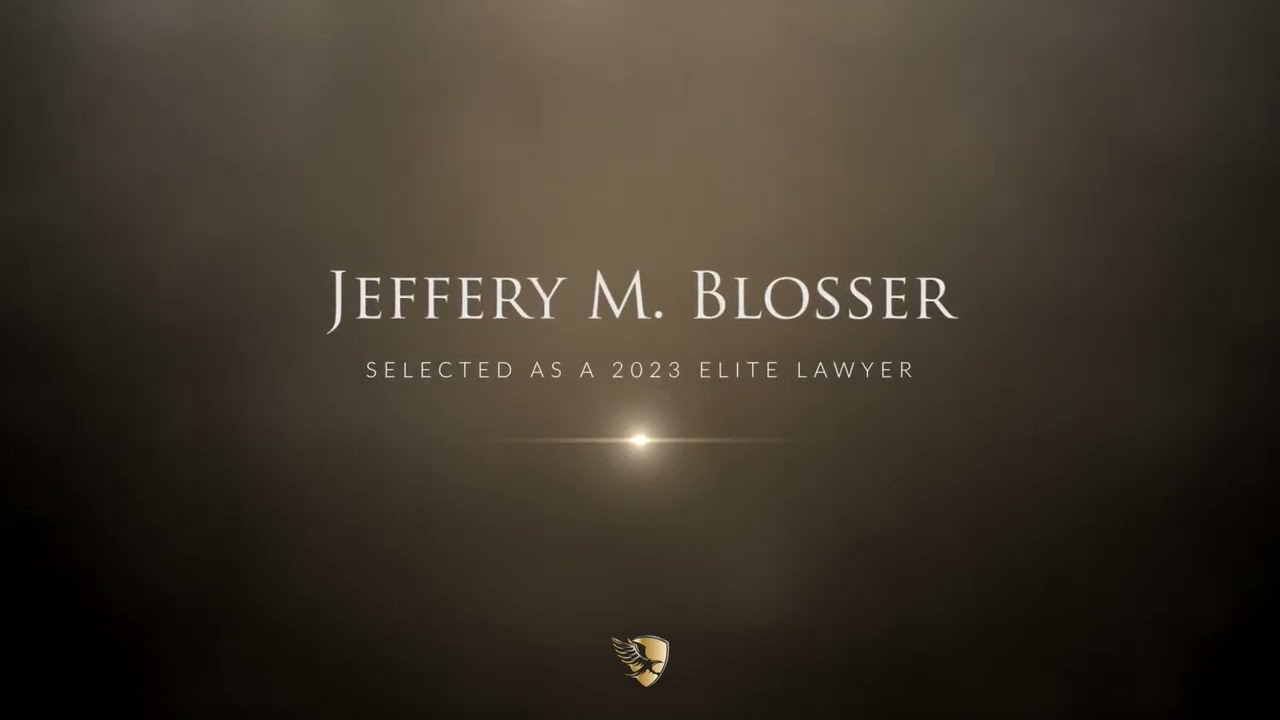 Jeffery M. Blosser Named a 2023 Elite Lawyer - YouTube