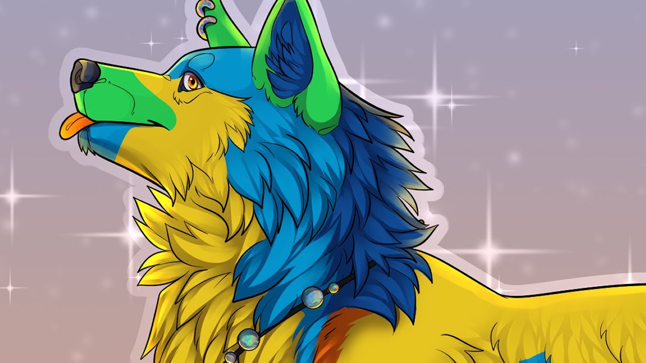 Hot Springs Wolf | Speedpaint - YouTube