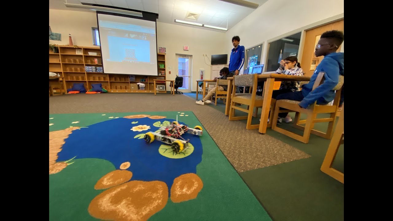 Robotics Team Visits Triangle Lake Montessori - YouTube