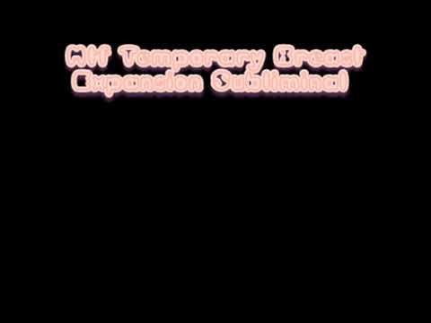 Mtf Temporary Breast Expansion Subliminal