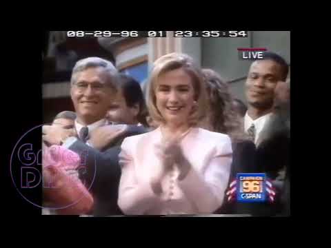 DNC 1996 Rocks Out to MACARENA: Bill Clinton, Hillary Clinton, Delegates