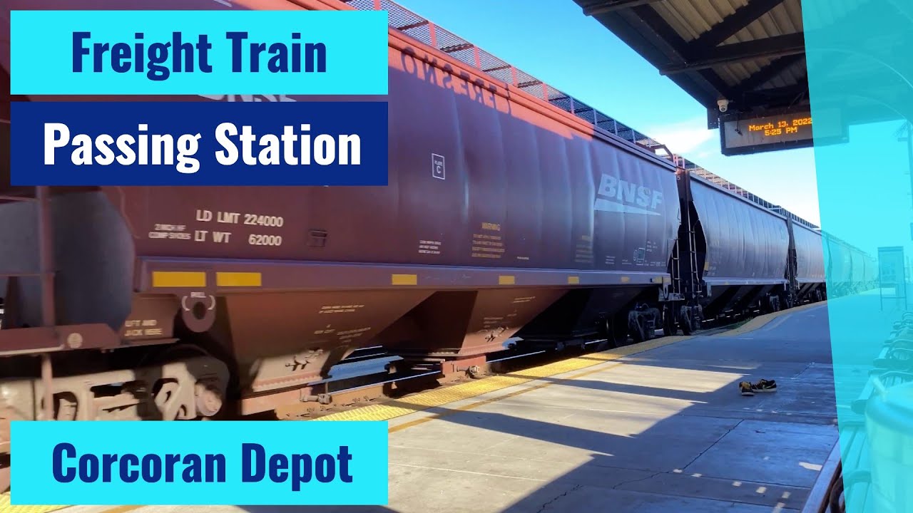 Passing Freight Train - Corcoran, CA - YouTube