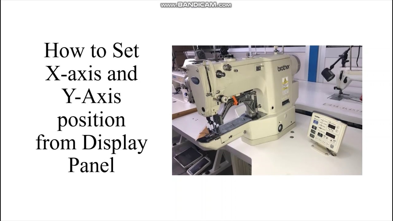 How to Set X-axis and Y-axis Position From Display | industrial sewing ...