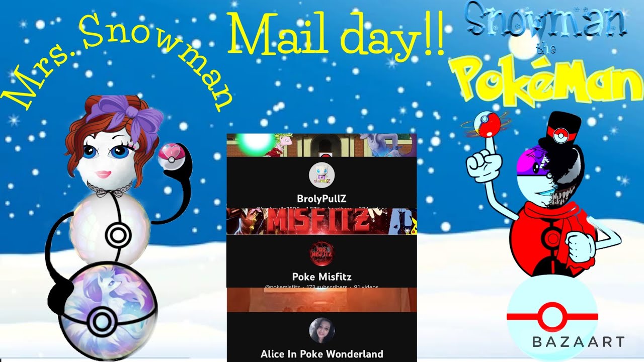 Chill Mail Day with the Snowman Fam! Opening mail and Snowman GAME ...