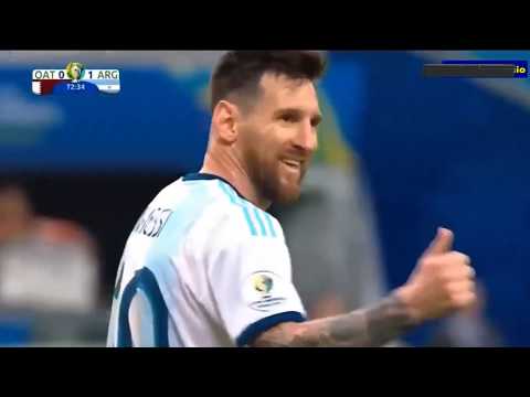 ARGENTINA VS QATAR2 0 Summary and Goals   CUP AMERICA BRAZIL 2019