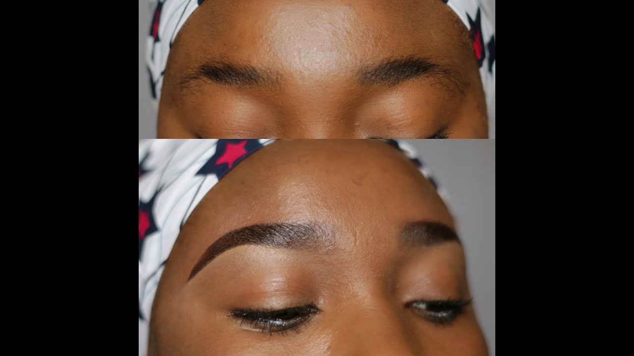 "Perfect" Eyebrow Tutorial (with hair gel) - YouTube