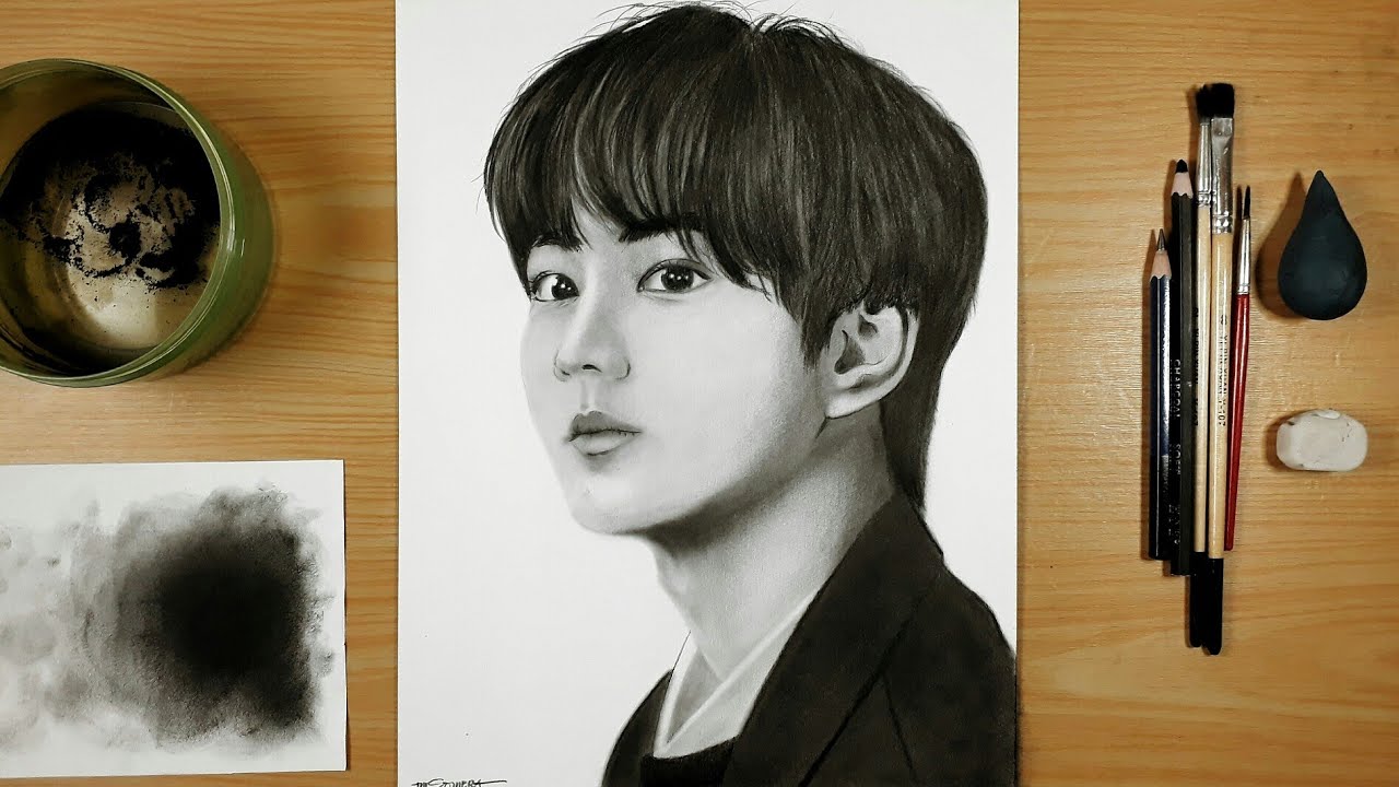 Drawing Yang Jungwon | ENHYPEN | JMS Drawing - YouTube