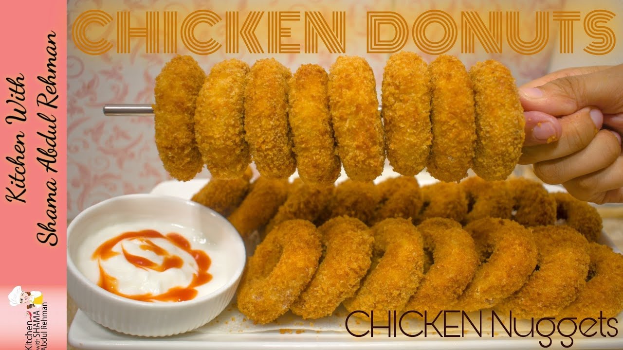 Crispy Chicken Donuts | Chicken Nuggets Recipe | Lunch Box Idea For ...