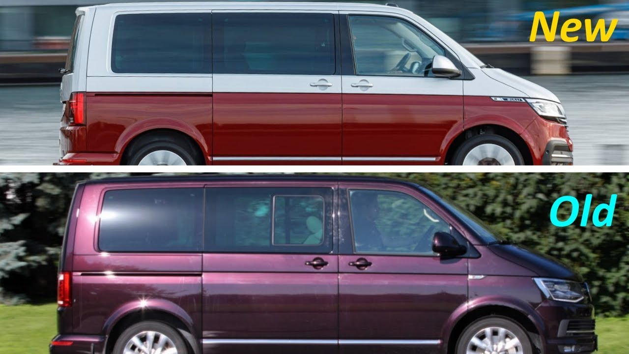 New 2020 VW Multivan facelift Vs. Old 2017 VW Multivan - YouTube