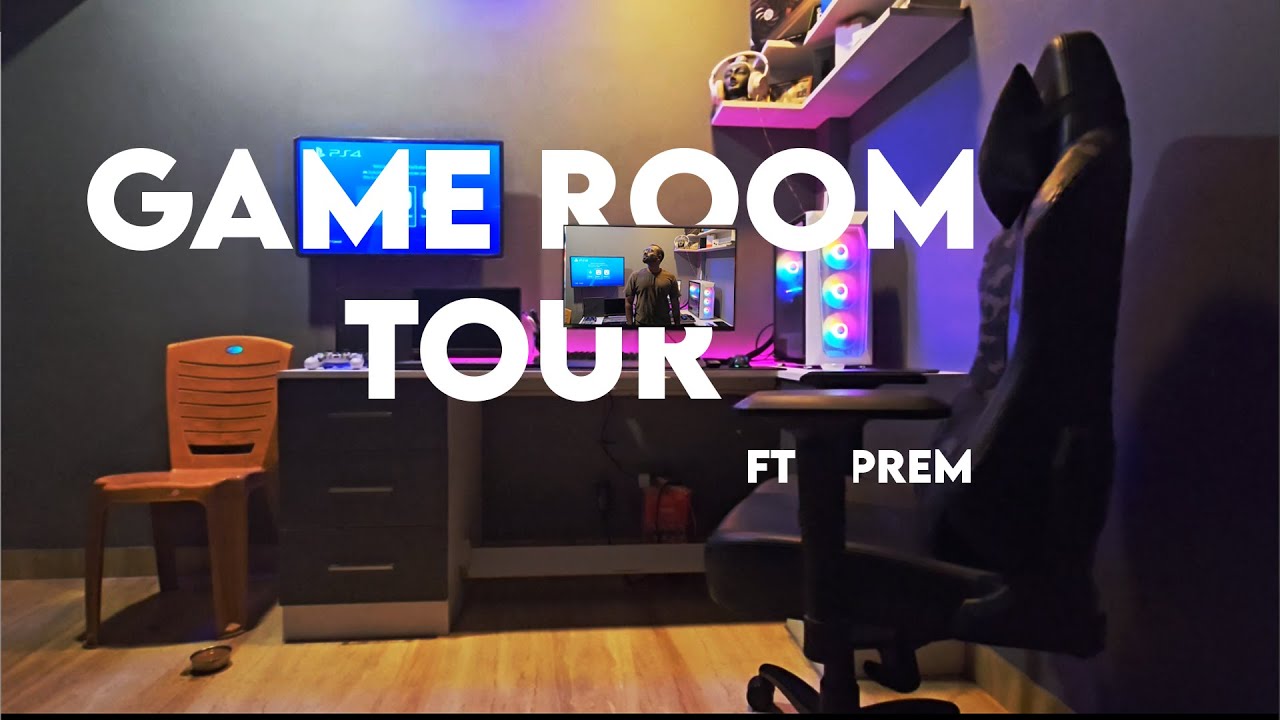 OUR GAMING ROOM TOUR!!! | From Dream to Reality | Gaming With UK - YouTube