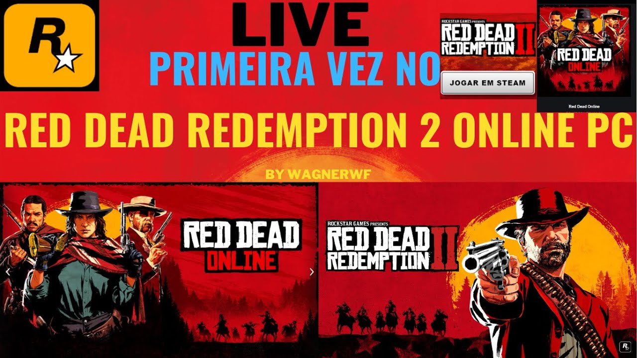 Live - Red Dead Redemption 2 - Primeira Vez No Online PC - YouTube