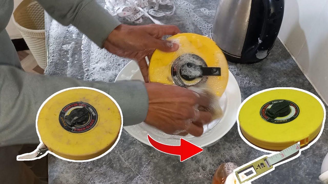Round Measuring Tape Restoration and Cleaning: DIY Guide - YouTube
