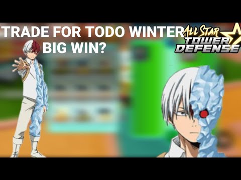 Trade for Todoroki winter 🔥| All Star Tower Defense| Roblox - YouTube