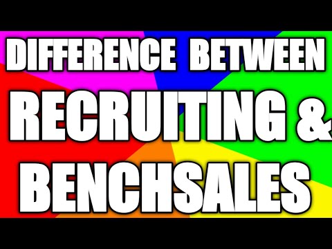 What is the difference between Recruitment and Bench sales Recruiting ...