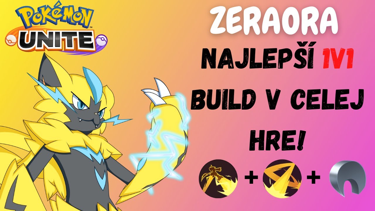 Pokémon Unite! Zeraora + Razor Claw = kráľ 1v1! (Nový build Spark ...