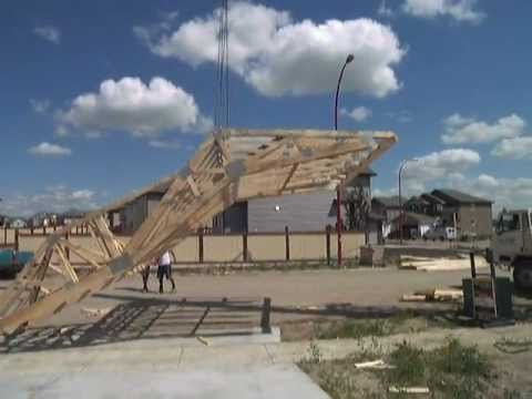 Hanging the Rafters... - YouTube